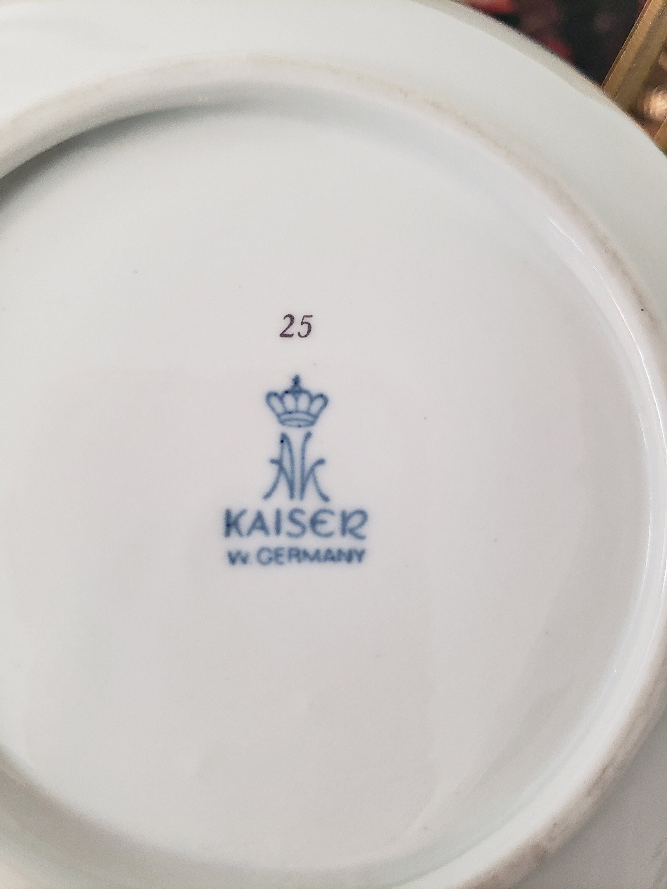 Alboth Kaiser West Germany Porcelain Hand-painted Gold / - Etsy