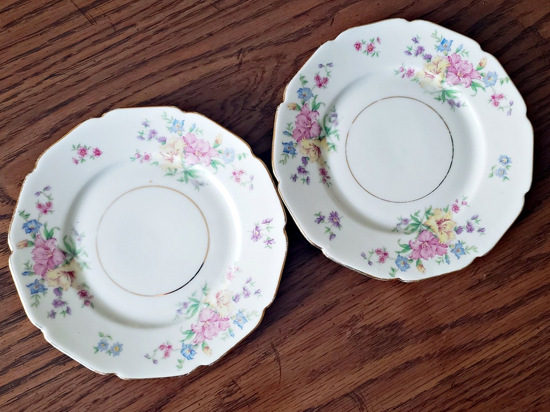 Two Bread and Butter Plates by HEINRICH SELB BAVARIA for John Wanamaker ...
