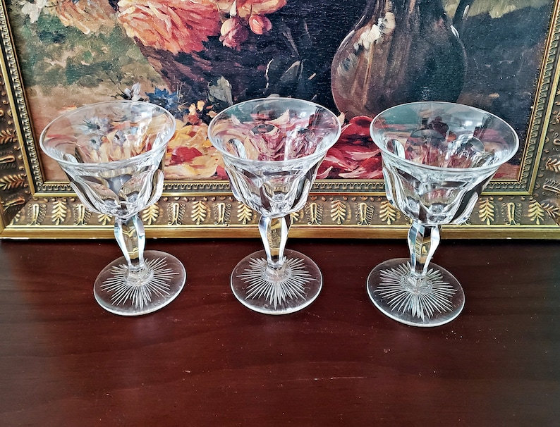 Antique DORFLINGER Flute Pattern or SINCLAIRE SIN3 Pattern, Crystal ...