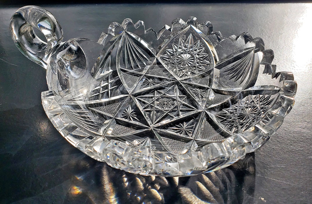 ABP NAPPY, American Brilliant Period Crystal Cut Glass by Ohio Cut ...