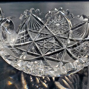 ABP NAPPY, American Brilliant Period Crystal Cut Glass by Ohio Cut ...