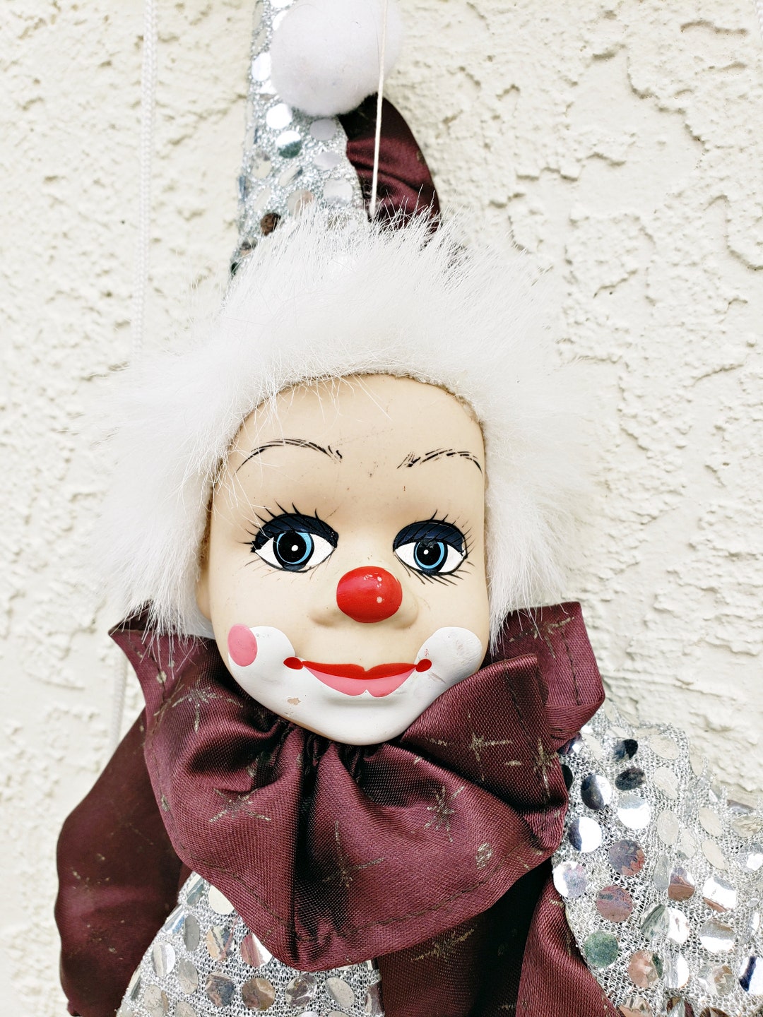 Clown Doll on Swing by Ashley Belle, Home Decor Wall Hanging Toy ...