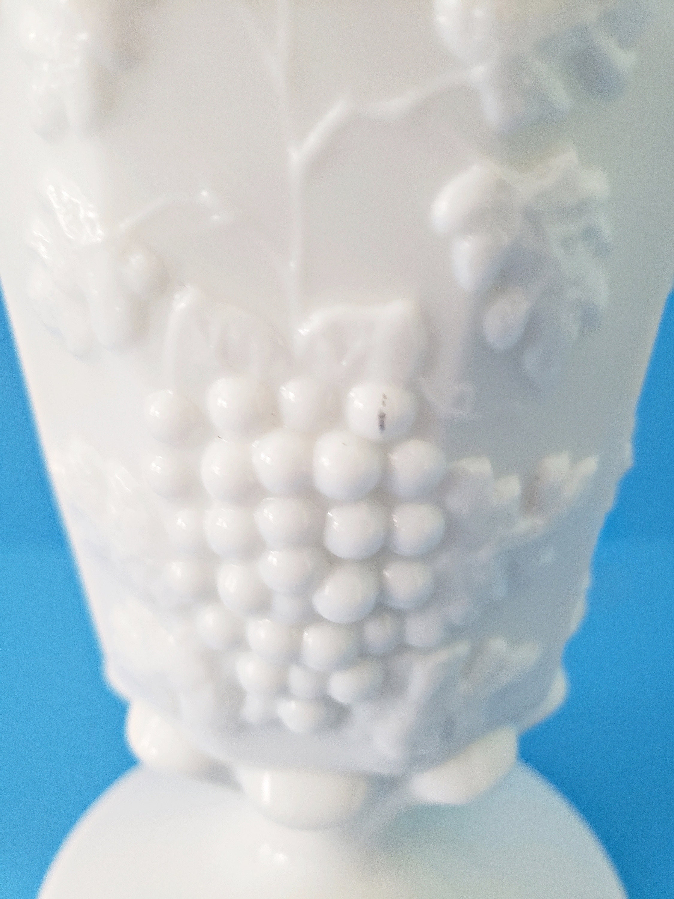 Milk Glass Grape Pattern Value