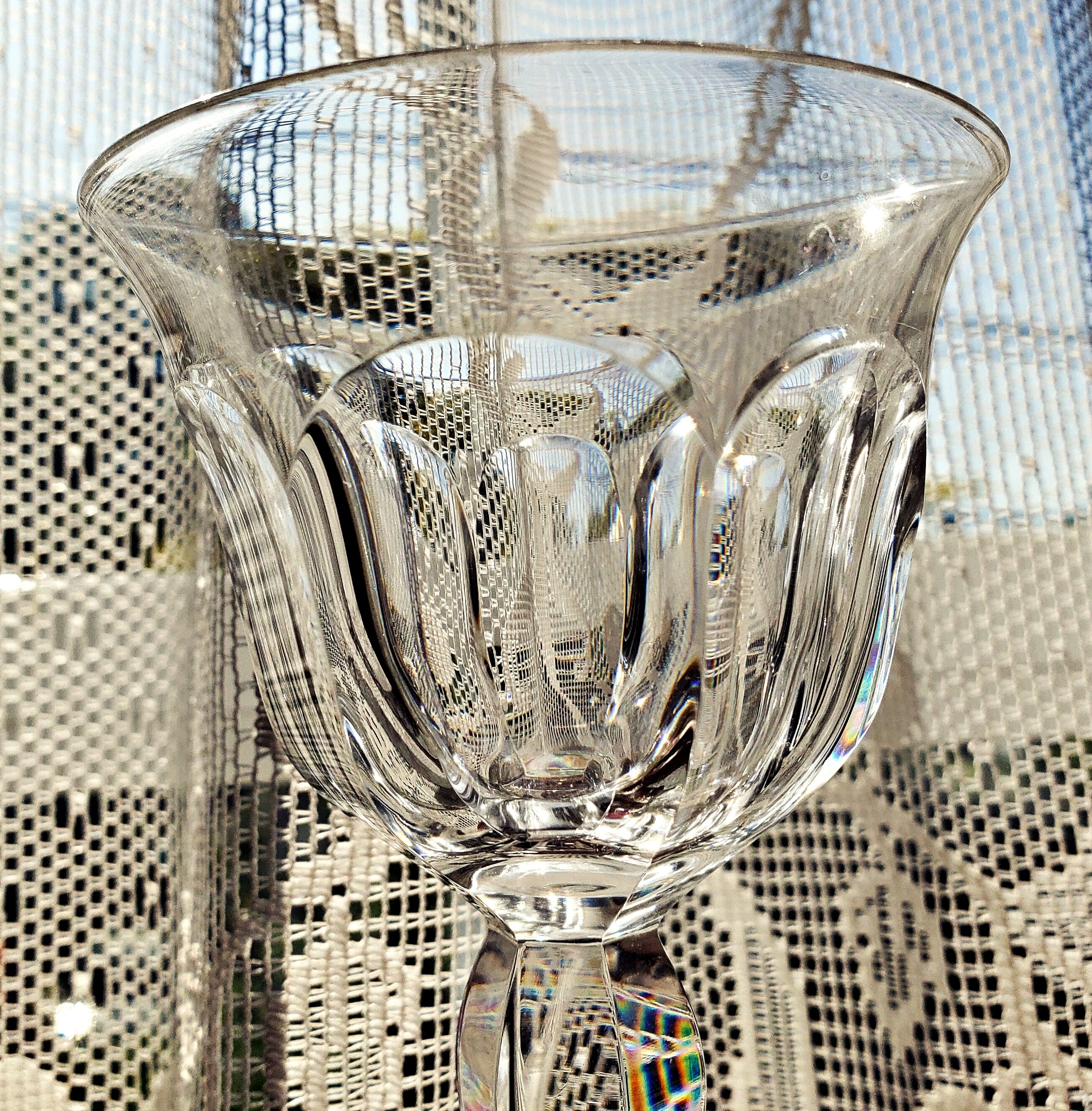 Antique DORFLINGER Flute Pattern or SINCLAIRE SIN3 Pattern, Crystal ...