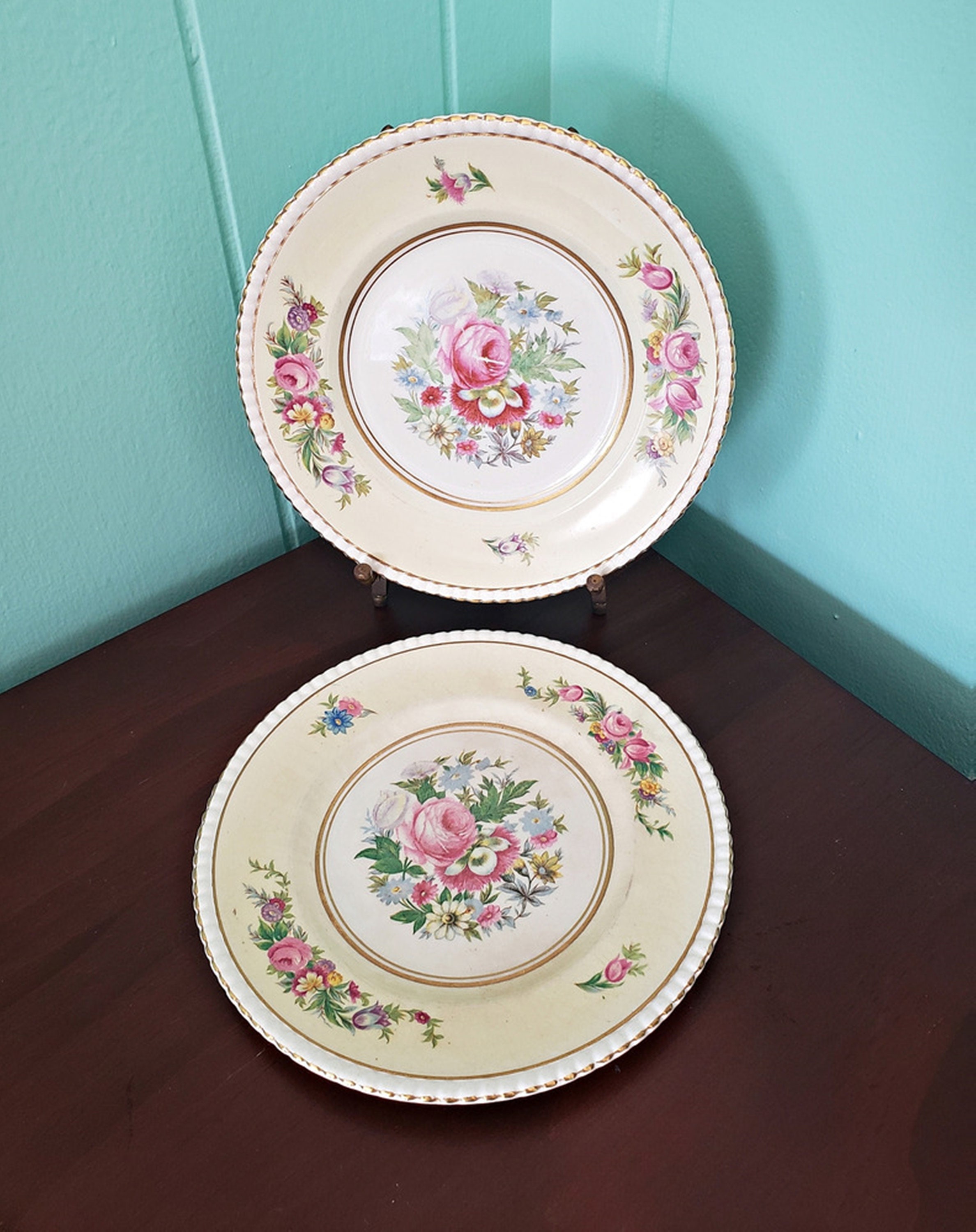 SIMPSONS Pottery Bread and Butter Plates Replacement, Hampton Court ...