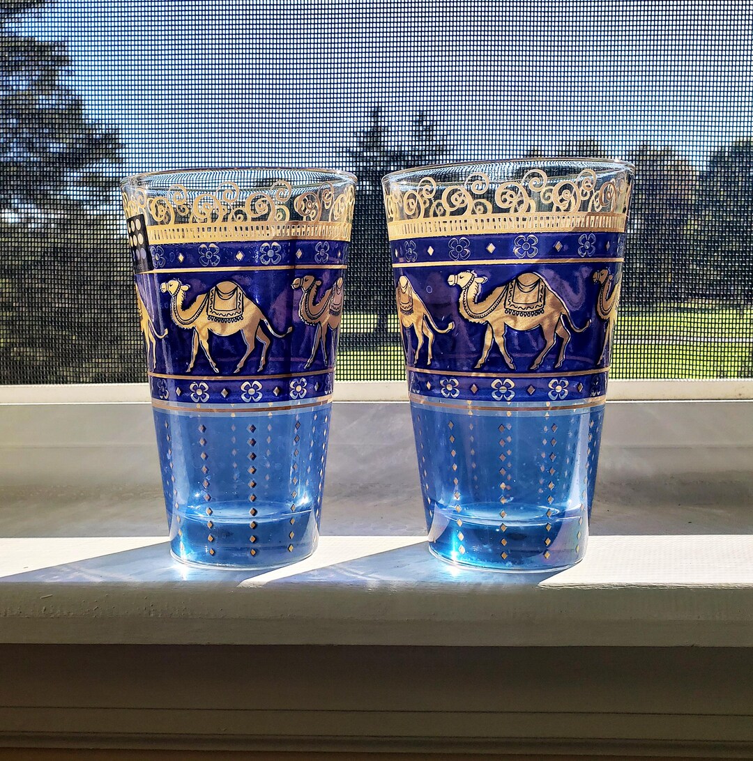 Mid-century Pair of Italian Glass Tumblers by Cerve – Camel Design ...