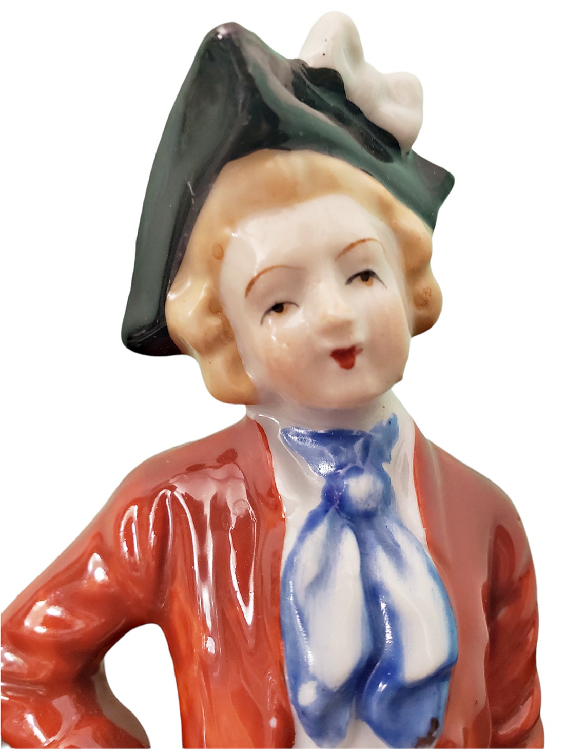 Two Porcelain Figurines Hand-painted Colonial Young Man and - Etsy