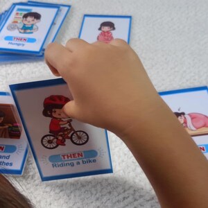 Now and Then Speech Therapy Flashcards for Speech Delay Autism Learning ...