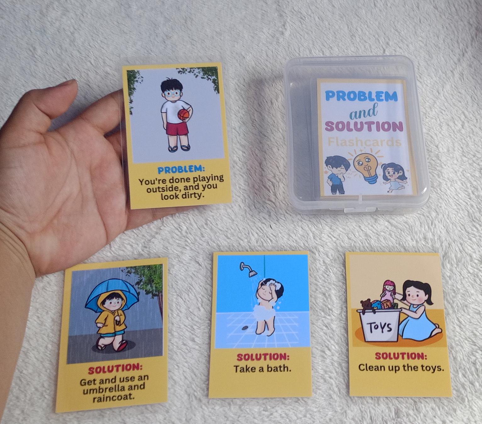 Problem Solution Flashcards DIGITAL DOWNLOAD Special Education, Kinder ...