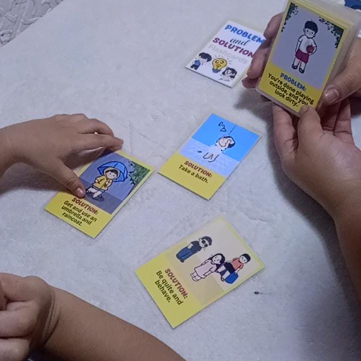 Problem Solution Flashcards DIGITAL DOWNLOAD Special Education, Kinder ...