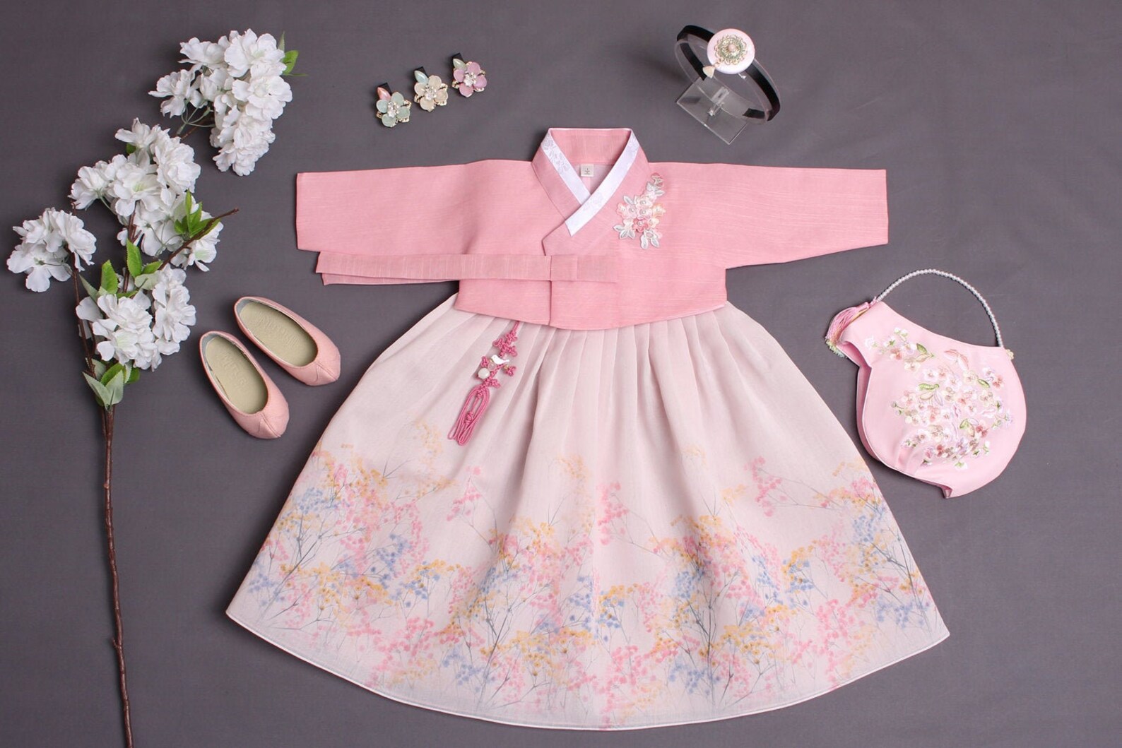 Girl's Hanbok for First Birthday Dol And 100 Days | Etsy