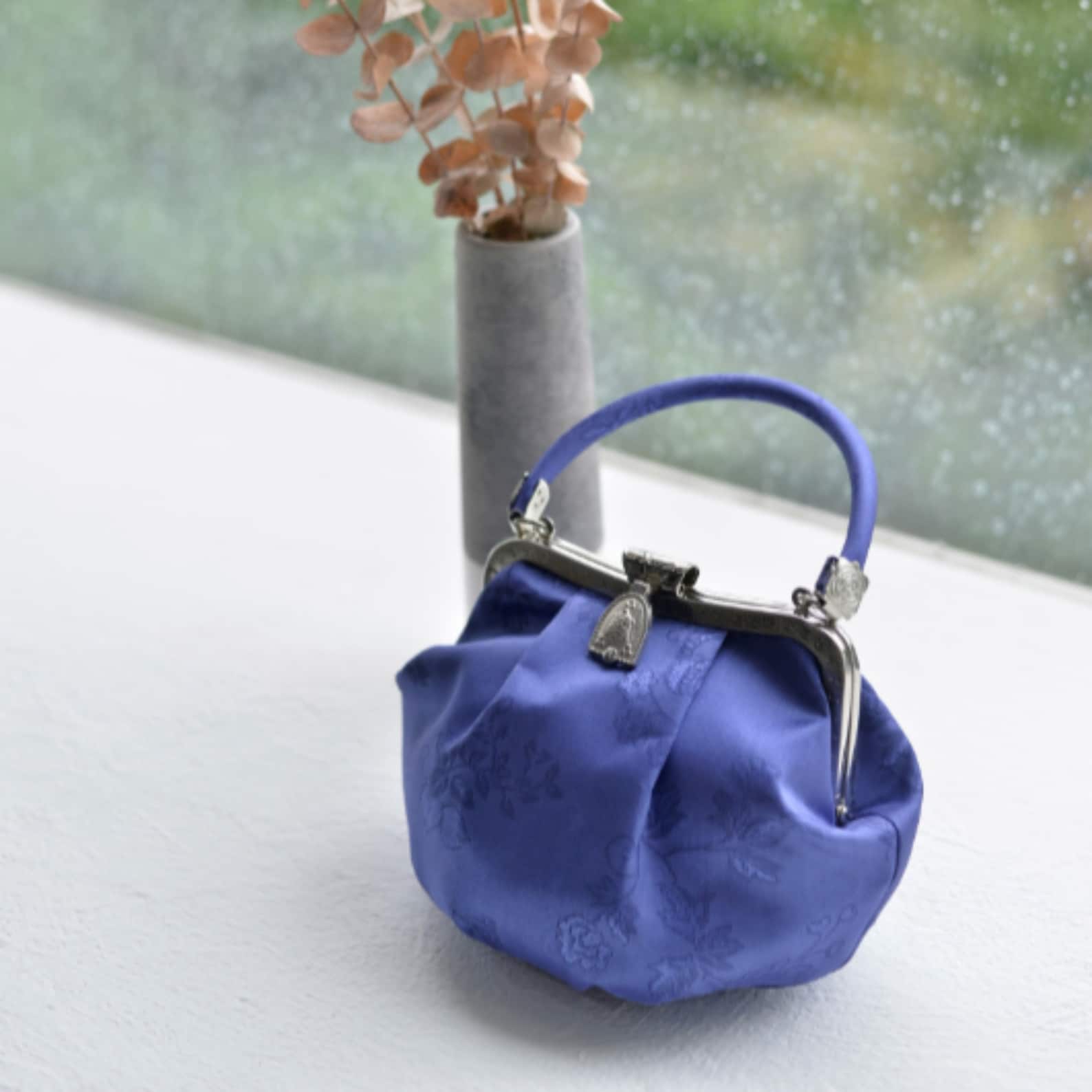 Half Moon Handbag for Hanbok Dress Hanbok Fabric Purse Bag - Etsy