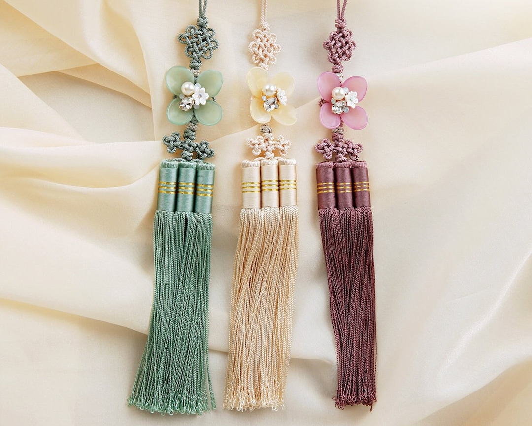 Korean Classy Knot Tassel Norigae Hanbok Accessory Bojagi Decoration ...