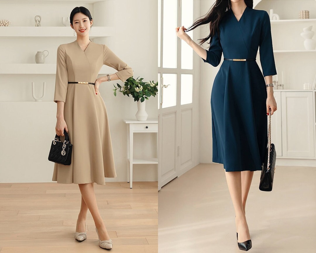 Elegant Formal Party Dress Korean Style Wedding Guest Dress CLD0620 - Etsy