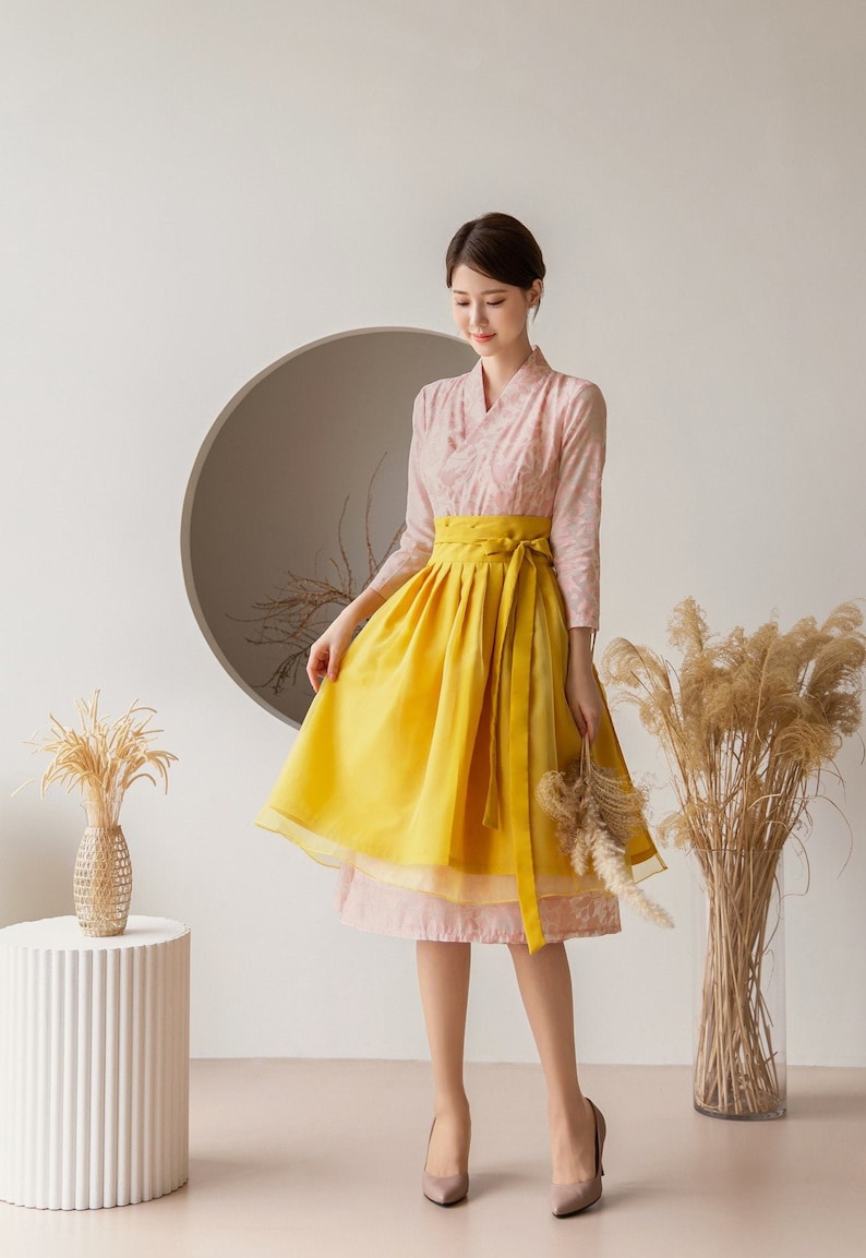 Korean Modern Hanbok Dress Set for Women Korea Traditional - Etsy