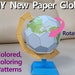 DIY New Paper Globe, Earth Globe, Earth Science Activity, Earth Model ...