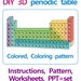 DIY 3D Paper Periodic Table of Elements Model,chemical Activity ...