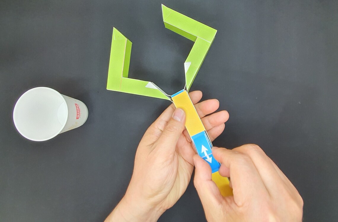 2 Fingers Robot Arm, Paper Robot Arm, DIY Robot, Paper Craft, Printable ...