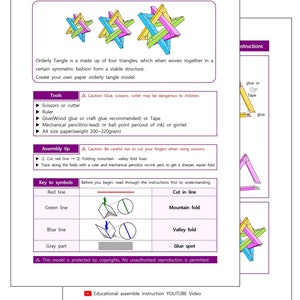 DIY 3D Orderly Tangle Triangle, Mathematics Activity, Geometry, Polygon ...