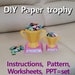 3D Trophy, Paper Trophy, DIY Trophy, Paper Craft, Printtable Pattern ...