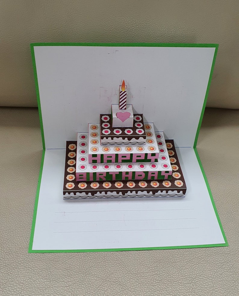 Heart Pop up Card, 7 Prints, 15 Pages Pdf, DIY Pop up Card, 3D Pop up ...