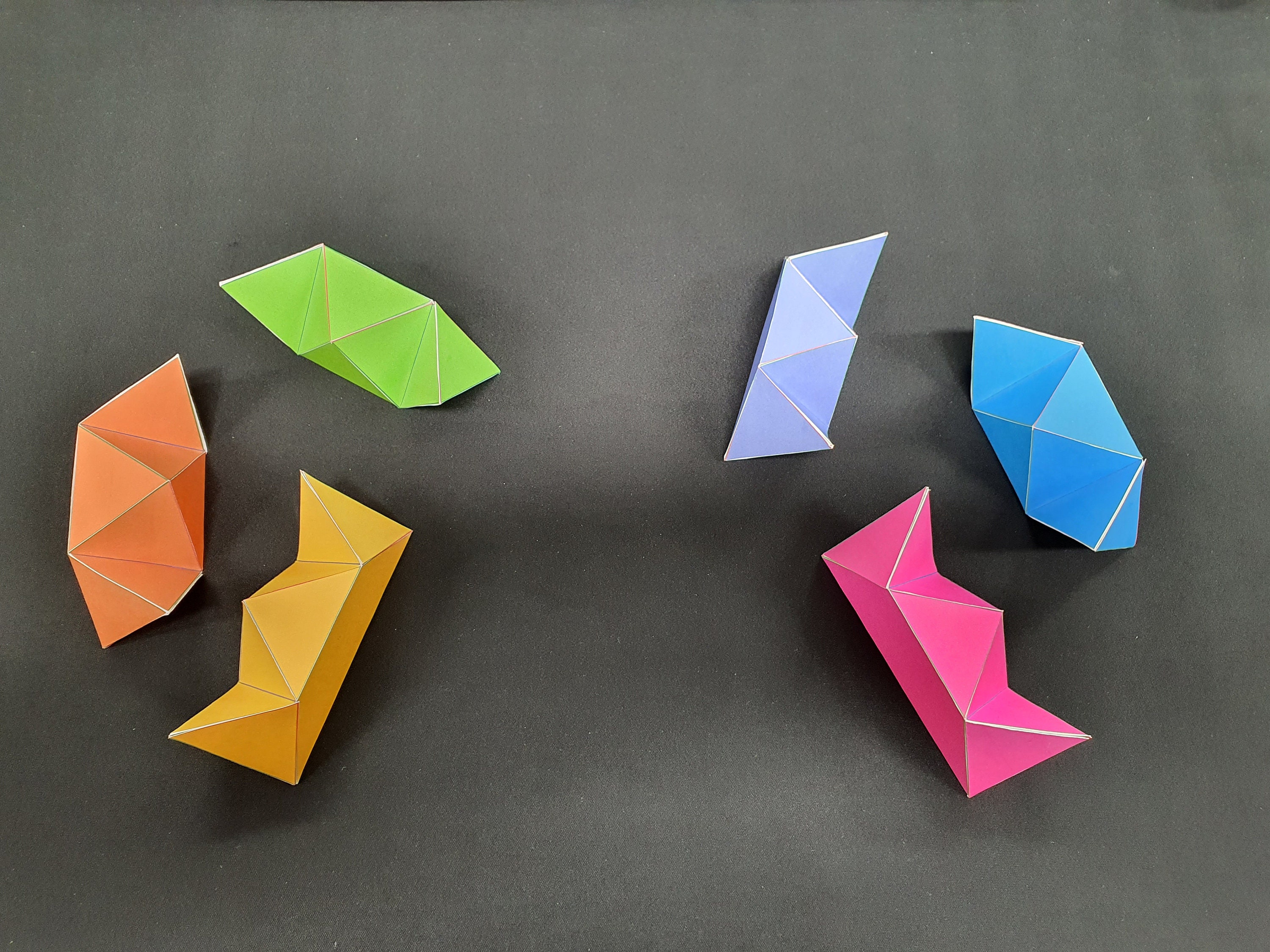 3D Paper Star Burr Puzzle, Paper Craft, Mathematics Activity, Mobile ...