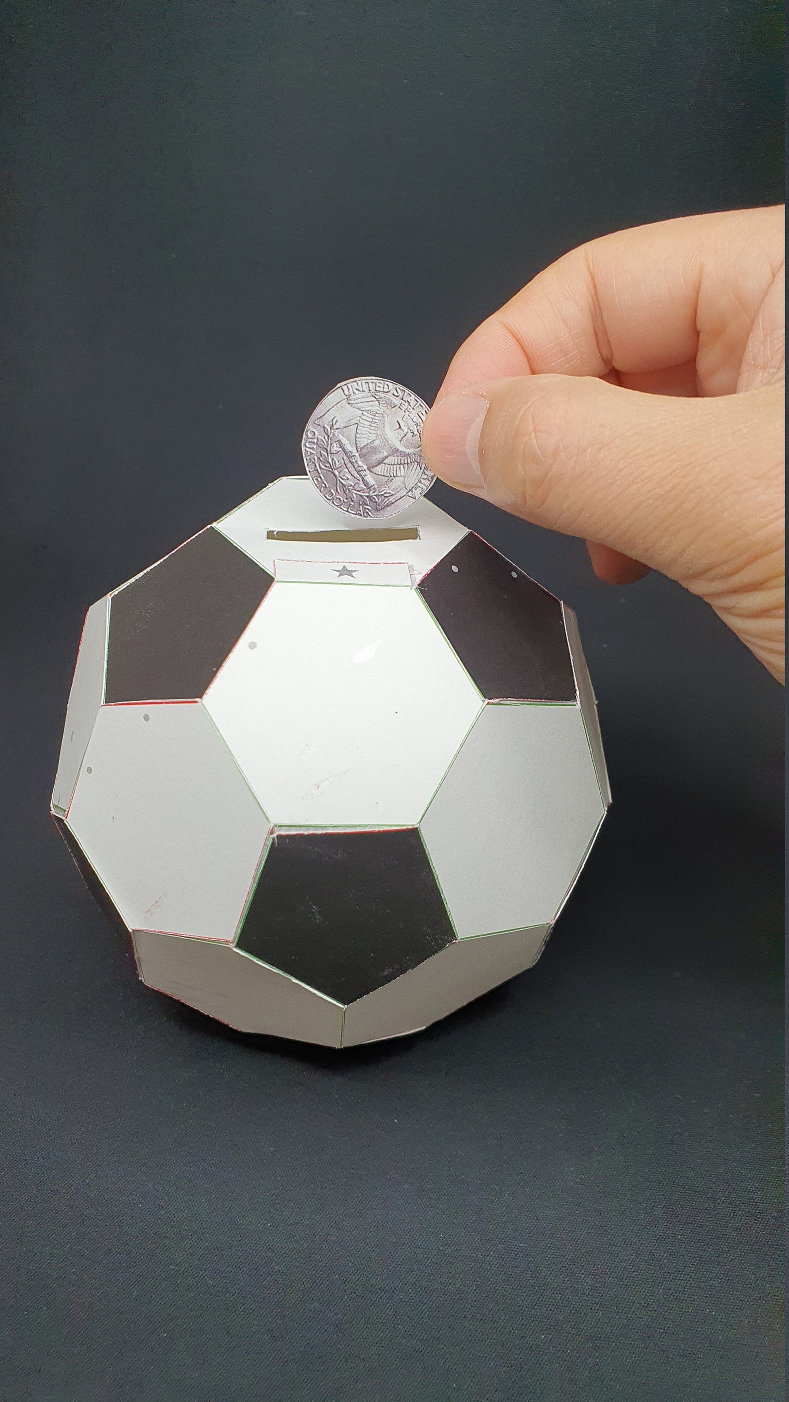 Paper Soccer Ball Toy Papercraft DIY Soccer Ball Printable | Etsy