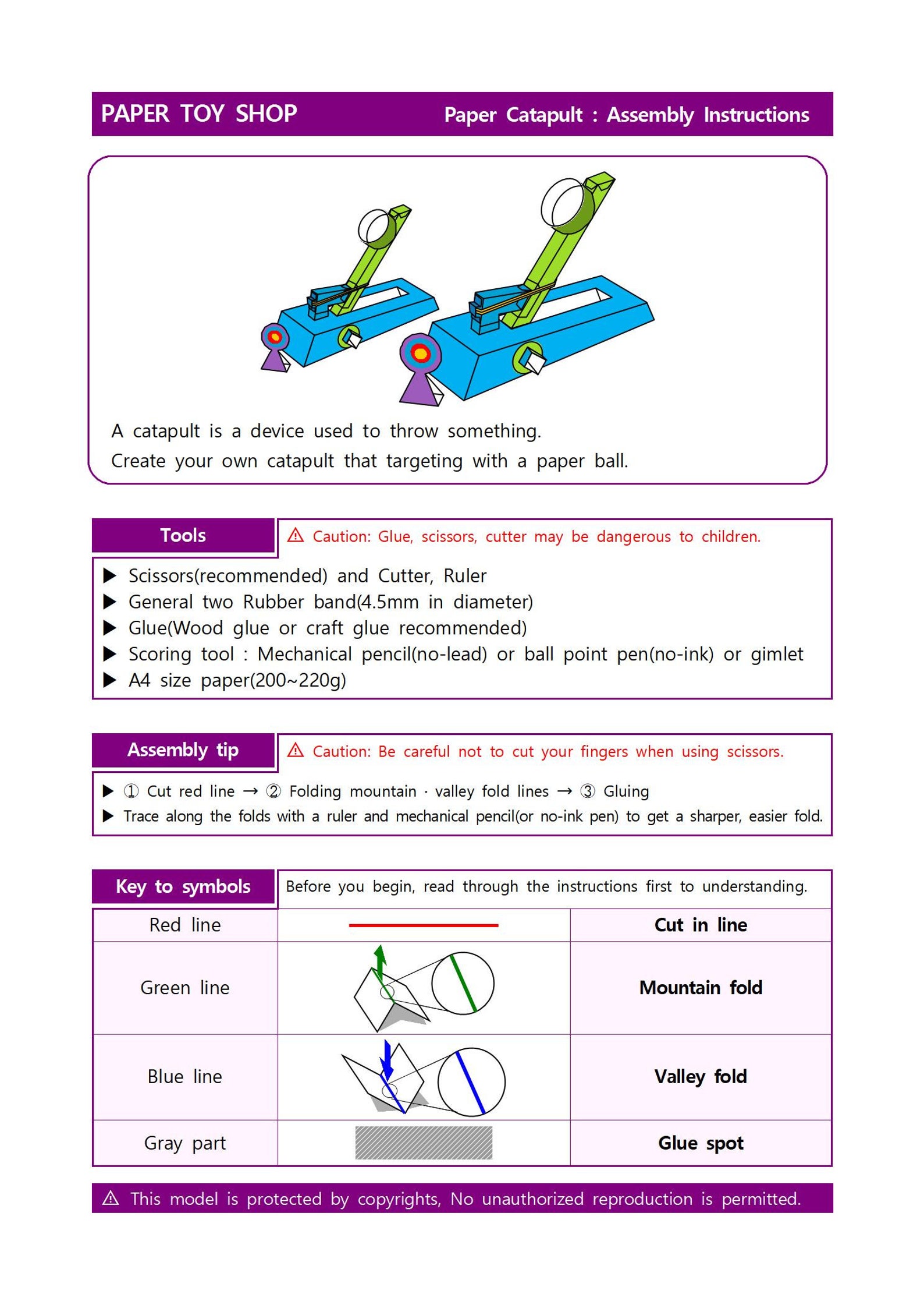 Catapult Paper Catapult Trebuchet DIY Catapult 3D - Etsy Australia