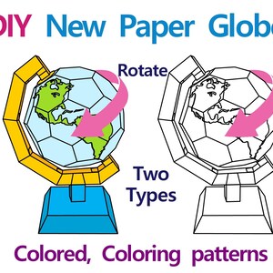 DIY New Paper Globe Earth Globe Earth Science Activity - Etsy