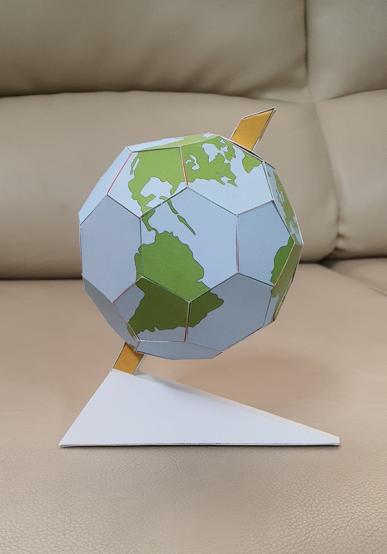 Paper globe gift globe toy make globe Papercraft DIY | Etsy