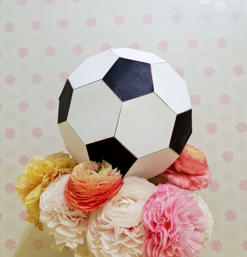 Paper Soccer Ball Toy Papercraft DIY Soccer Ball Printable | Etsy