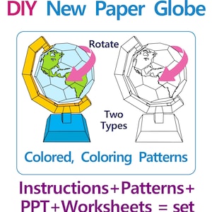 DIY New Paper Globe, Earth Globe, Earth Science Activity, Earth Model ...