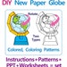 DIY New Paper Globe, Earth Globe, Earth Science Activity, Earth Model ...