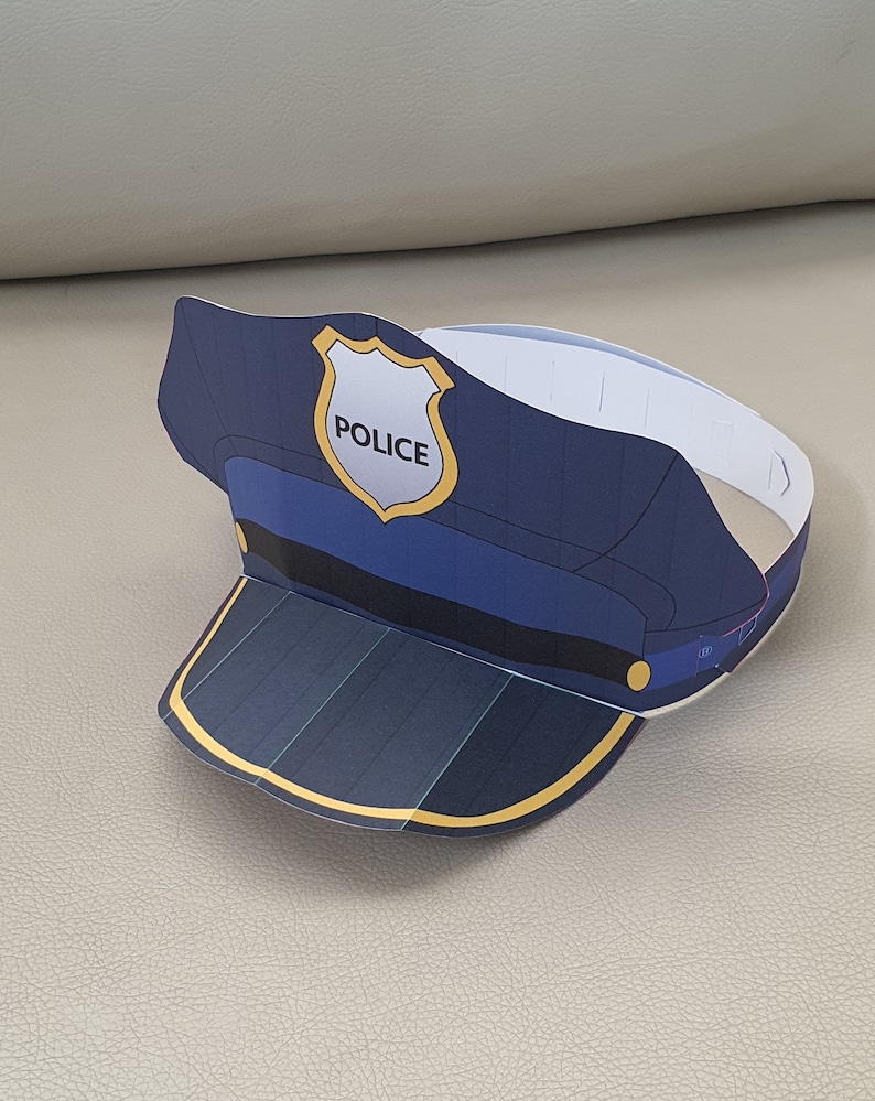 Paper Job Hat Series A, X6 Hats Set, Job Headband, Job Cap, Police Cap ...