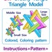 DIY 3D Orderly Tangle Triangle, Mathematics Activity, Geometry, Polygon ...