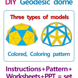 DIY 3D Paper Geodesic Dome, Mathematics Activity, Dome Model ...