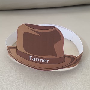 Paper Job Hat Series B, X6 Hats Set, Job Headband, Job Cap, Pilot Cap ...