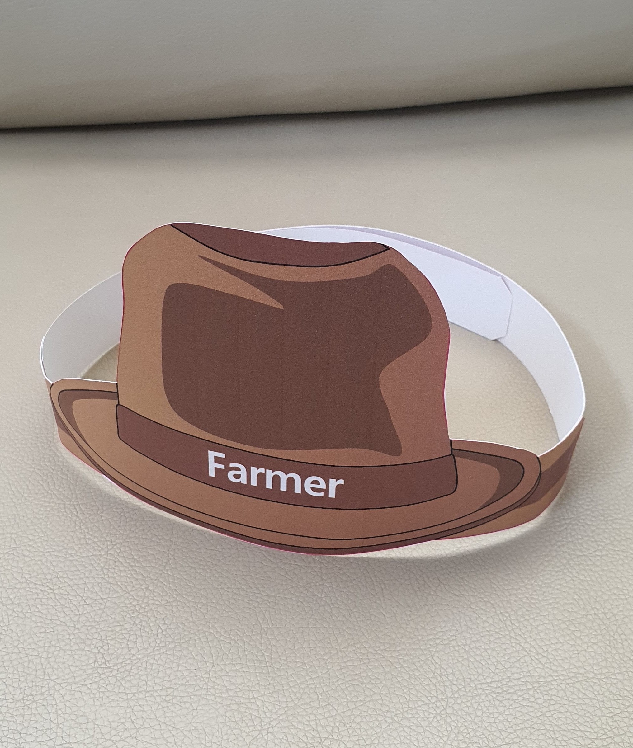 Paper Job Hat Series B, X6 Hats Set, Job Headband, Job Cap, Pilot Cap ...