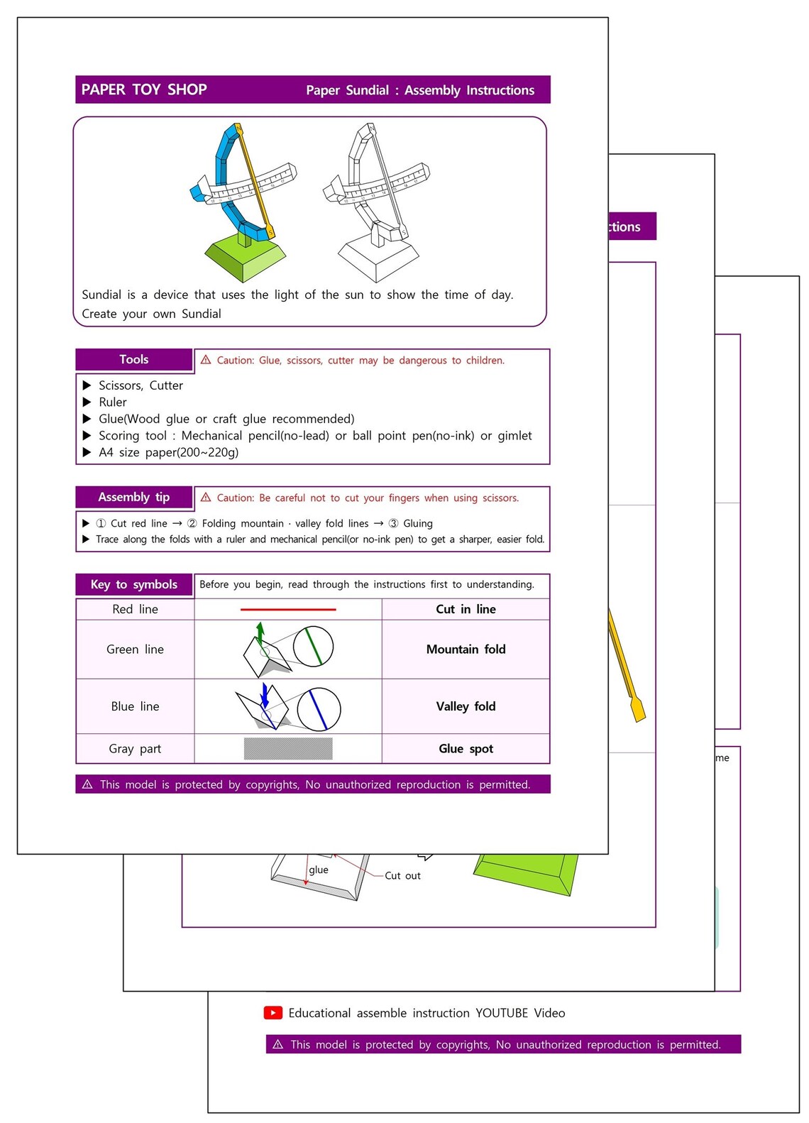 DIY Paper Sundial, Equatorial Sundial, Earth Rotation, Earth Science ...