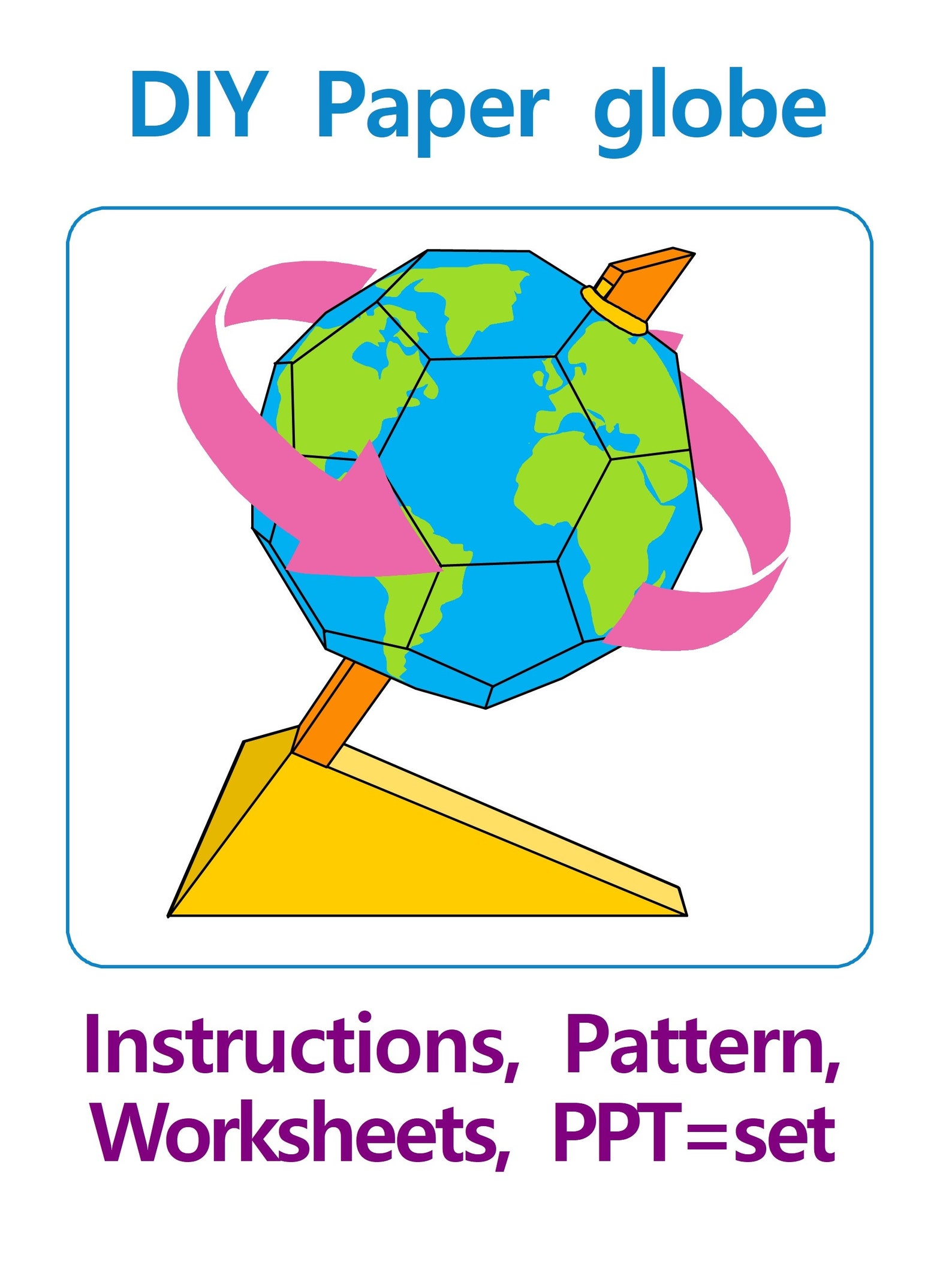 Paper Globe Gift Globe Toy Make Globe Papercraft DIY - Etsy