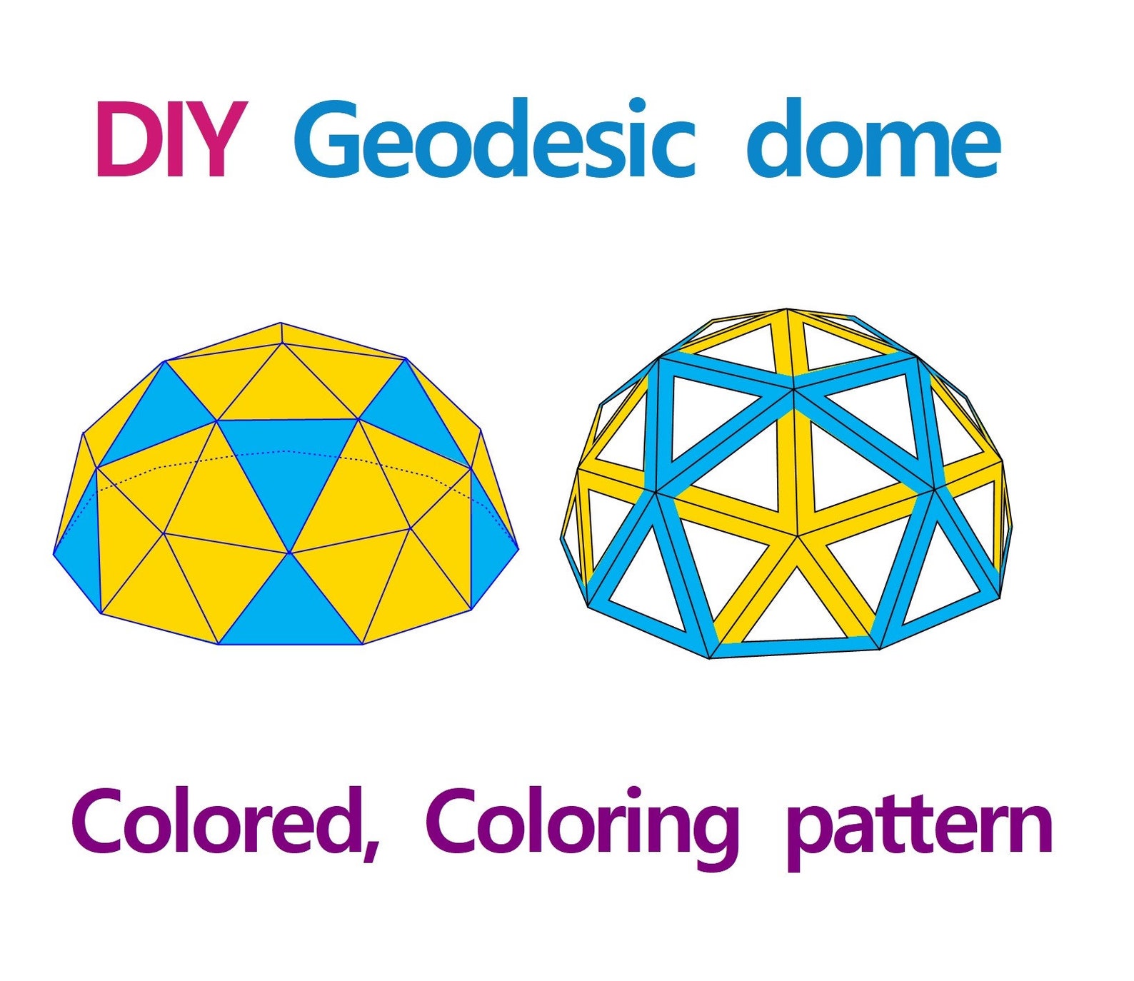 DIY 3D Paper Geodesic Dome Mathematics Activity Dome Model | Etsy