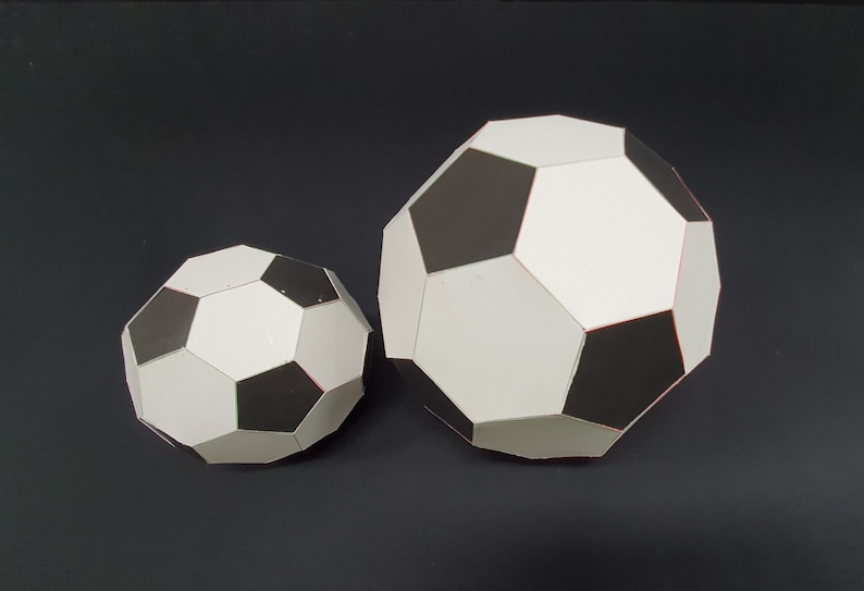 Paper Soccer Ball Toy Papercraft DIY Soccer Ball Printable - Etsy