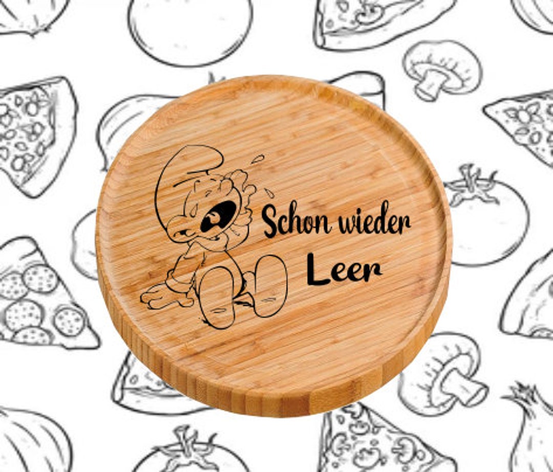 Pizzateller Aus Holz, Pizzateller Mit Motiv , Holzteller ...
