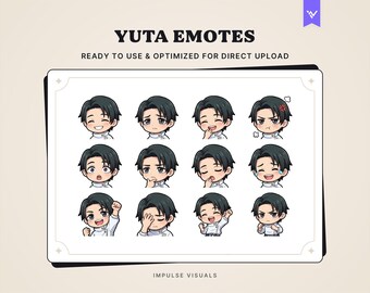 Cursed Prodigy Emotes | Chibi Anime Style | Twitch Emotes | Digital ...