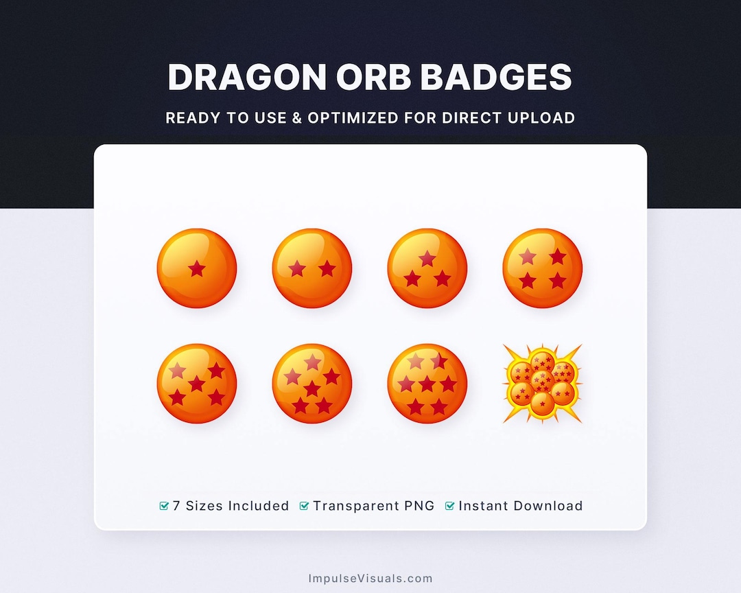 Dragon Orb Bit & Sub Badges | Subscriber Badges | Digital Download ...