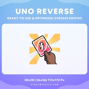 Uno Reverse Emote dark Skin Tone Twitch/youtube/discord/kick Instant ...