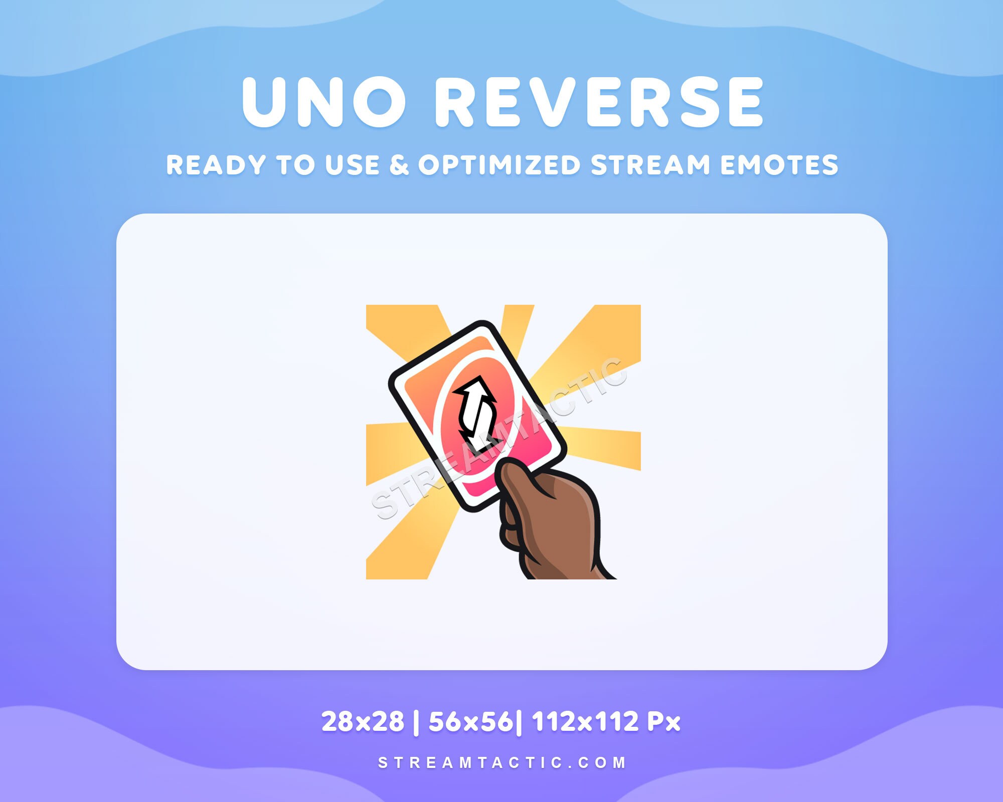 Uno Reverse Emote dark Skin Tone Twitch/youtube/discord/kick Instant ...
