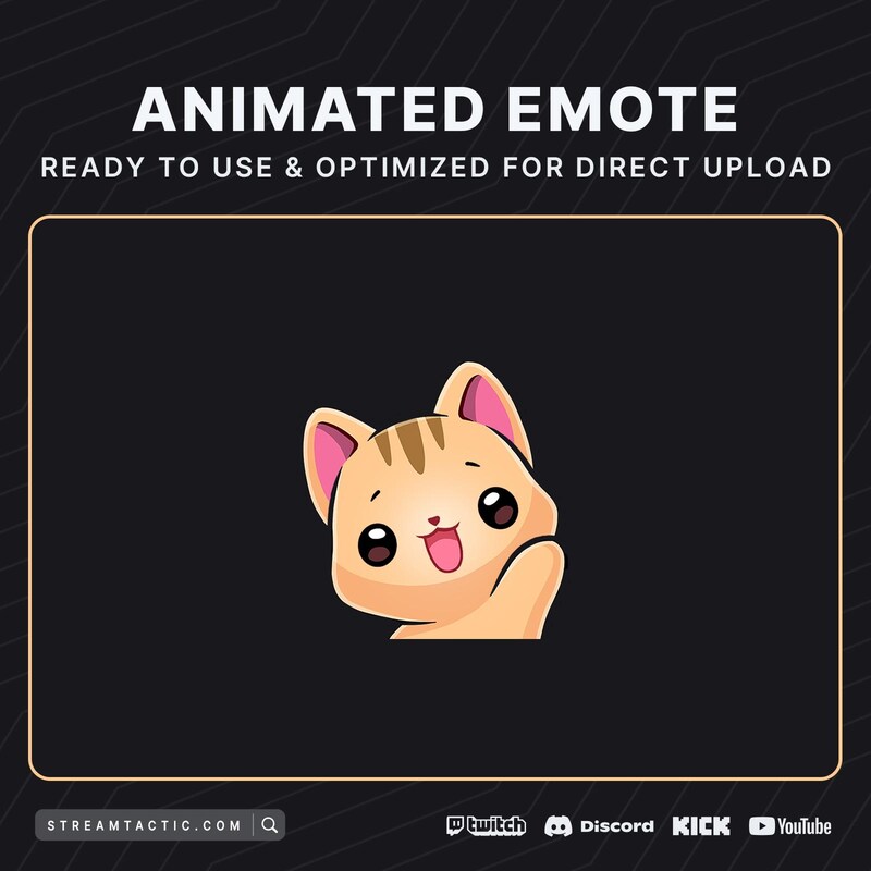 Winkende katzen emote - Etsy.de