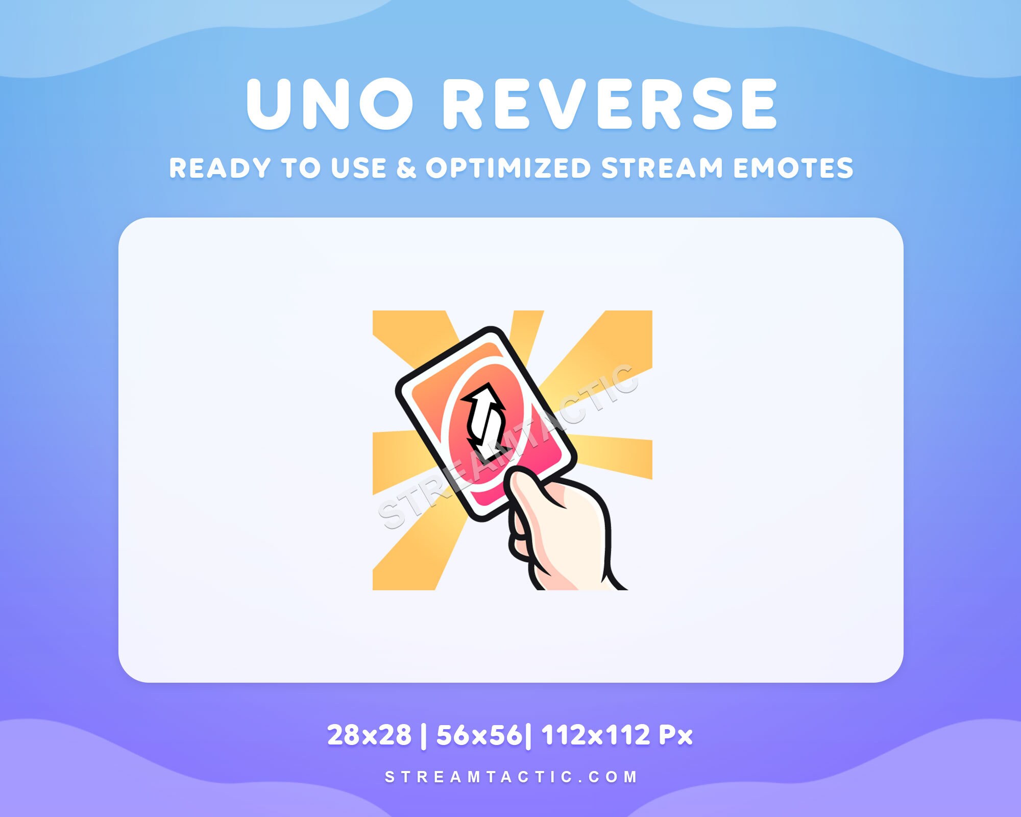 Uno Reverse Emote light Skin Tone Twitch/youtube/discord/kick Instant ...