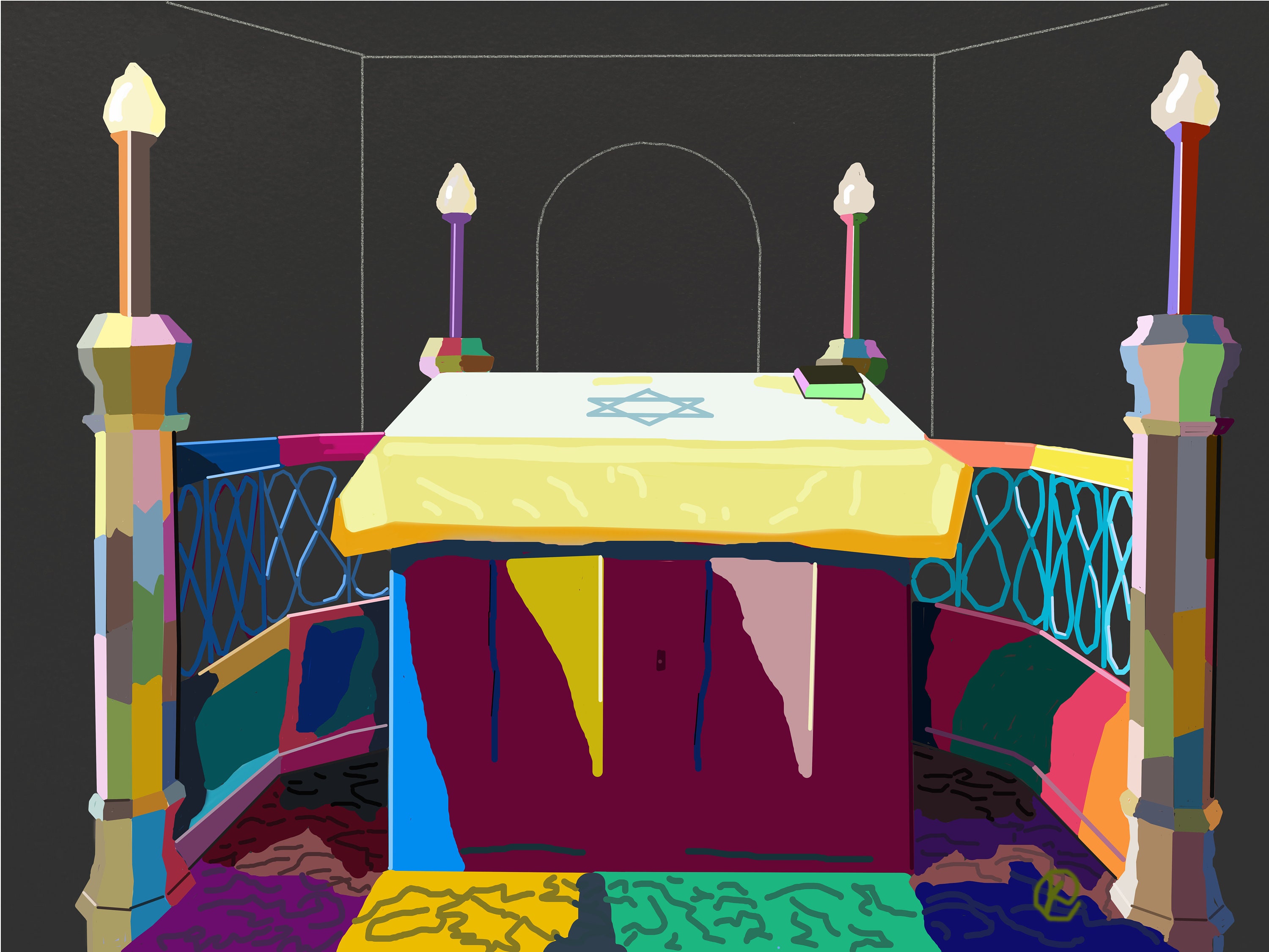 Bimah and Reading Desk at Chatham Synagogue (50% of Sale Will Be ...